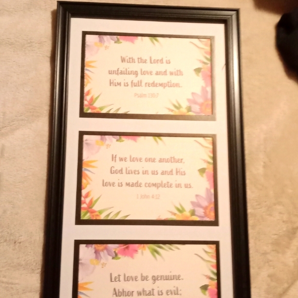 Wall Decor | Framed Prayer Cards With Beautiful Scriptures Plus Extra ...